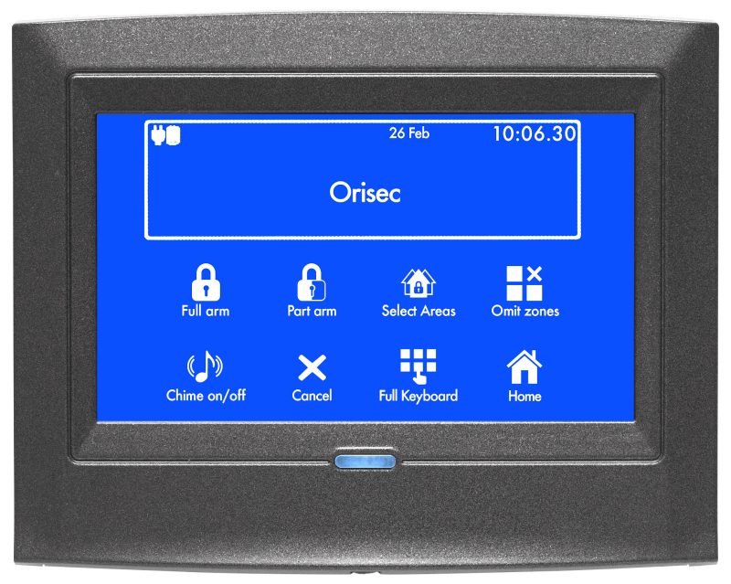 1250 Touchscreen Keypads - Orisec Ltd | Professional Security Equipment